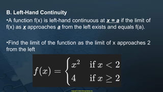 the introduction to limits, rules of limits | PPT
