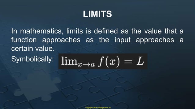 the introduction to limits, rules of limits | PPT