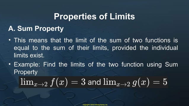 the introduction to limits, rules of limits | PPT