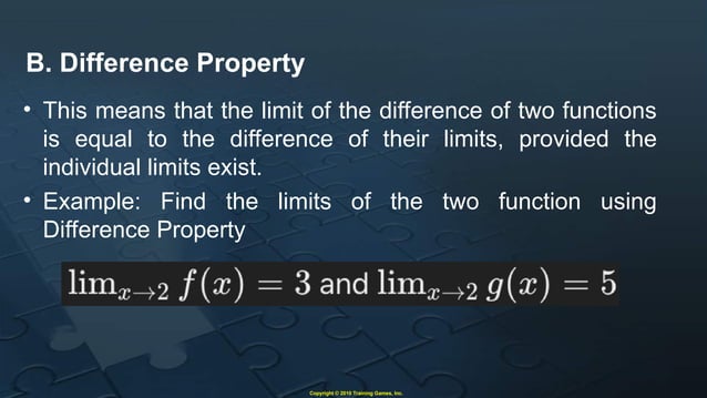 the introduction to limits, rules of limits | PPT