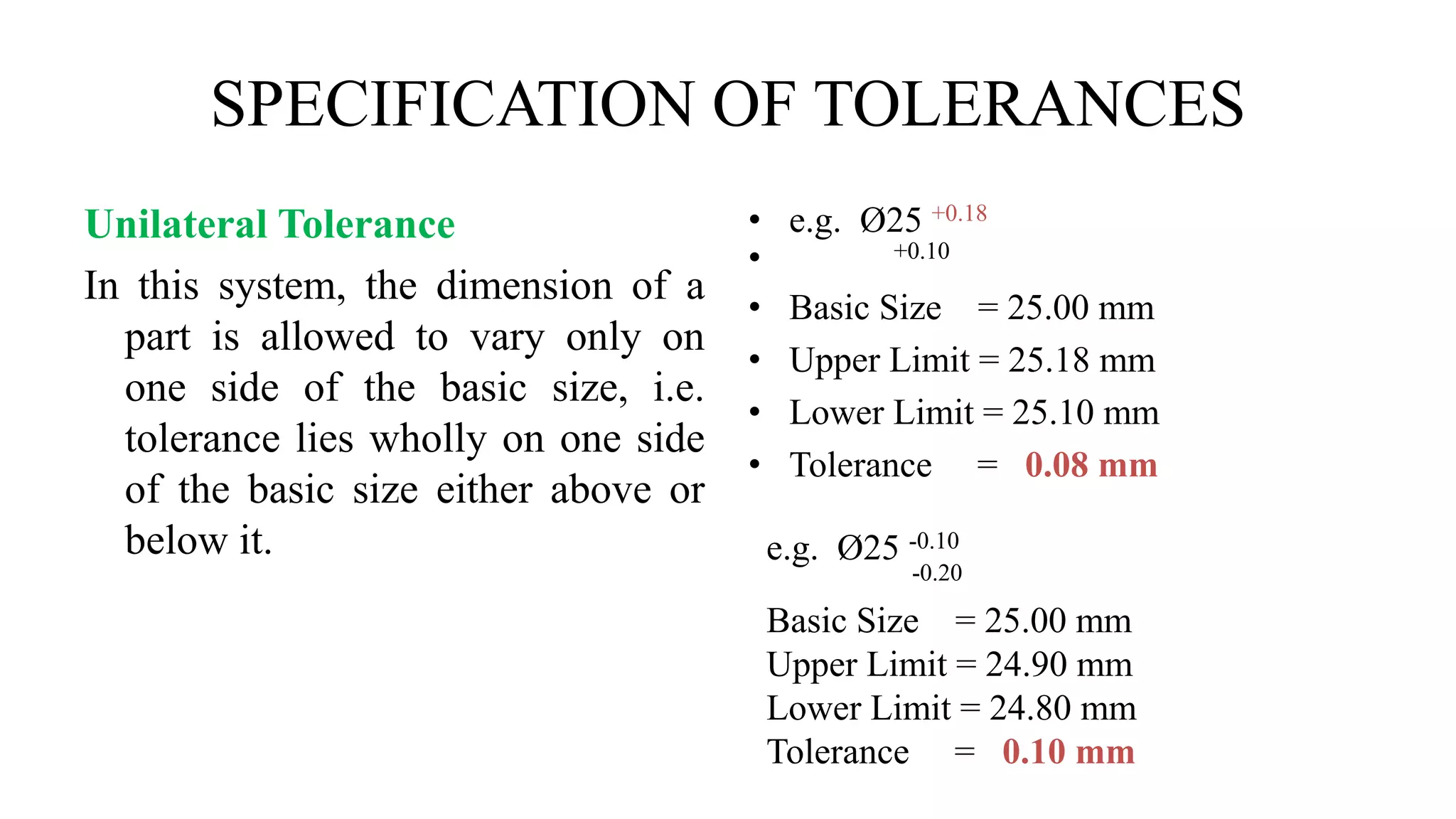 Limits, fits and tolerances | PPT