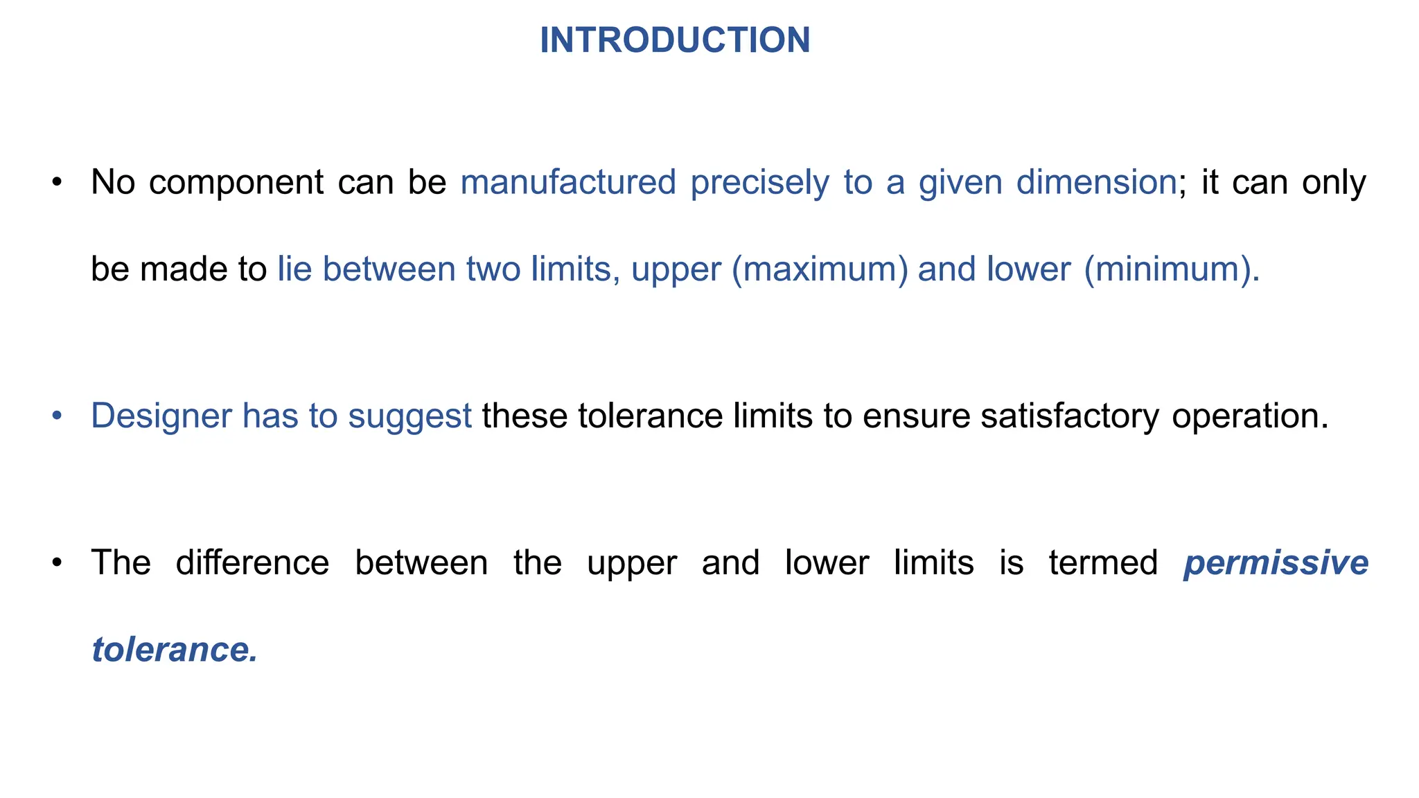 chapter-5 Limits, classification Fits and Tolerances. | PPTX