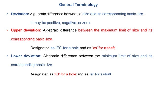 chapter-5 Limits, classification Fits and Tolerances. | PPTX | Physics ...
