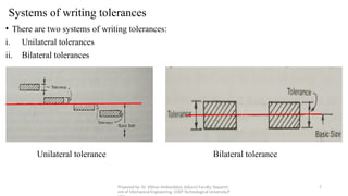 Limits Fits and Tolerances , basics concepts and definitions | PPTX