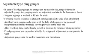 Limits Fits and Tolerances, Gauges and Gauges Design | PPTX