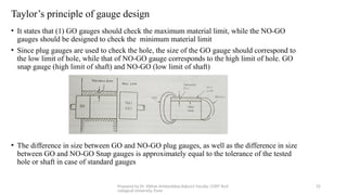 Limits Fits and Tolerances, Gauges and Gauges Design | PPTX