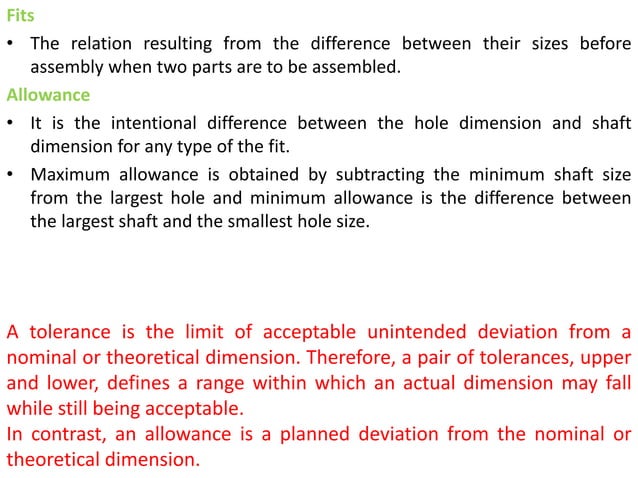 Limits Fits and Tolerances ppt.pdf . | PDF