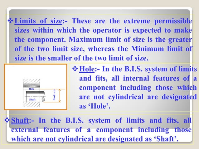 Limits, fits, tolerance | PPTX | Physics | Science