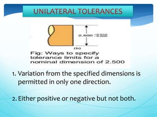 Limits fits tolerance and surface roughness | PPTX