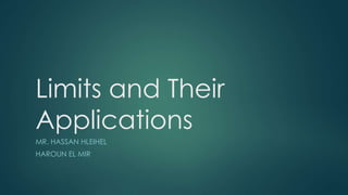 Limits and their applications | PPT