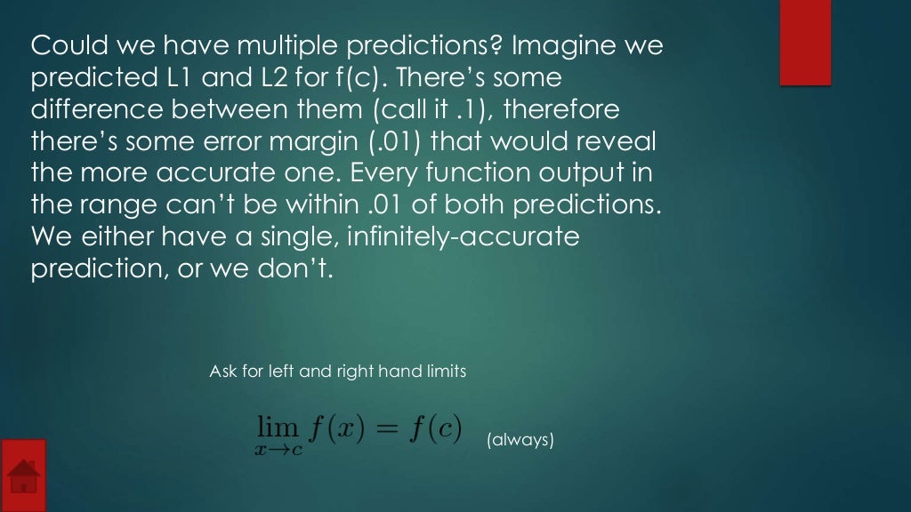 Limits and their applications