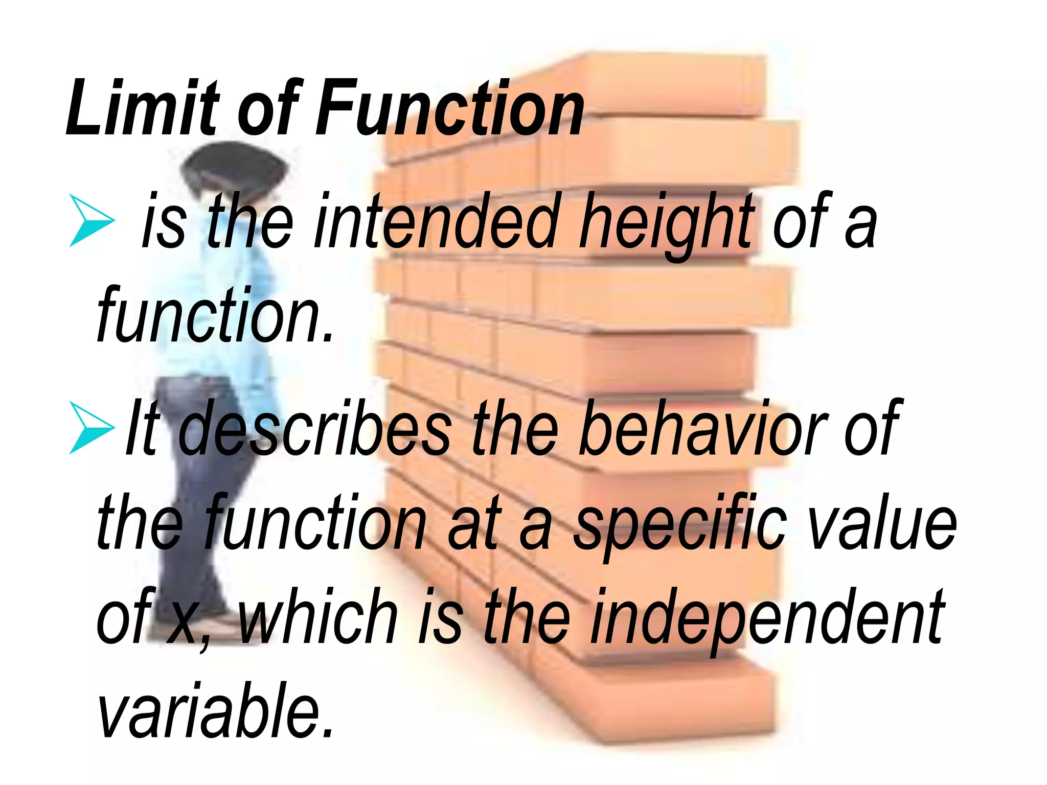 Limits of function | PPTX
