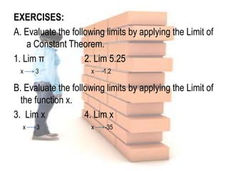 Limits of function | PPTX