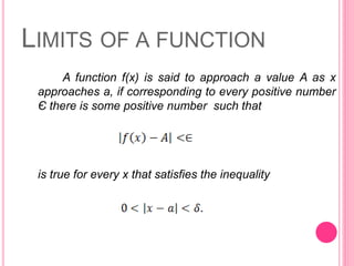 Limits of functions | PPTX