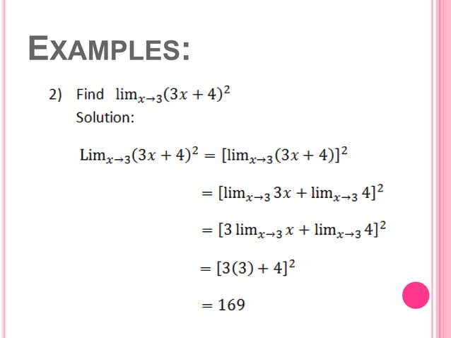 Limits of functions | PPT