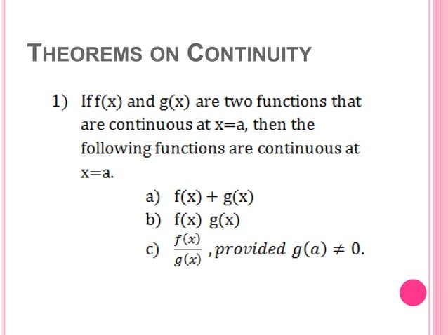 Limits of functions | PPTX | Physics | Science