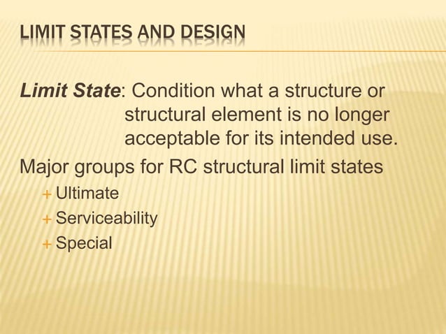 LIMIT STATE DESIGN OF RCC | PPTX