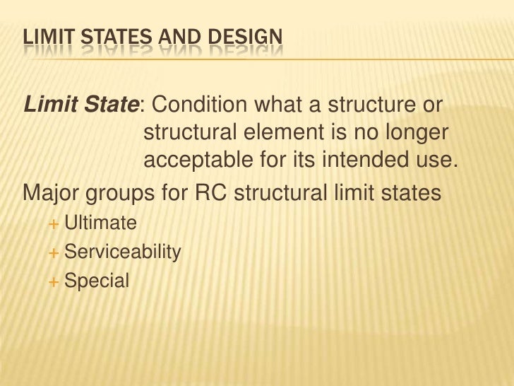 Limit State Method Limit State Method