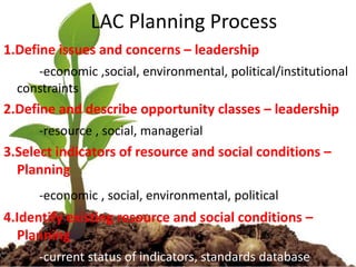 Limits to acceptable change and ecological footprint | PPTX