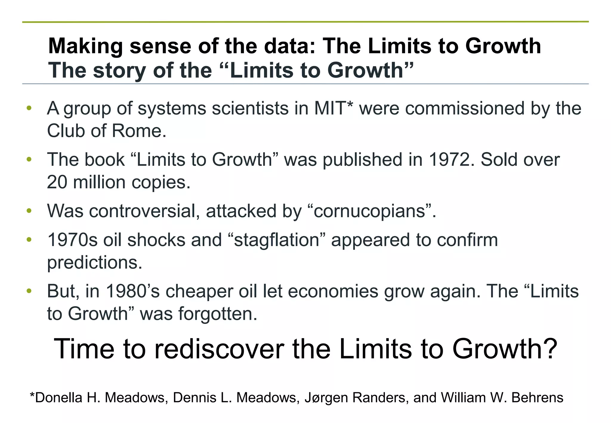 Limits to growth jan 2012 part 4 | PPTX