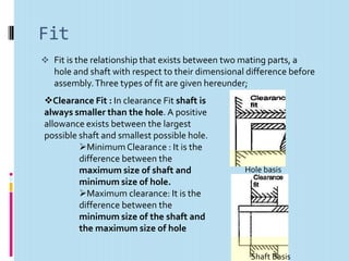 Limits,tolarence and fits | PPT