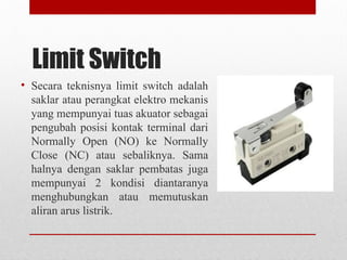 Materi Limit Switch Pengendali Sistem Robotik | PPT