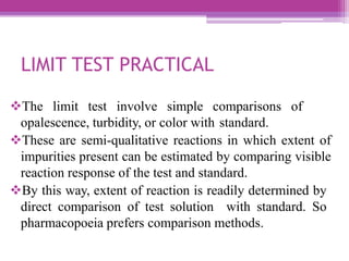Limit test | PPT