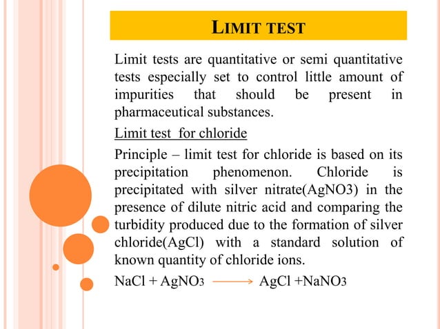 limit test and pharmacopoeia.pptx | Pharmaceutical Drugs | Medical Health