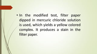 Limit test for arsenic and lead | PPTX