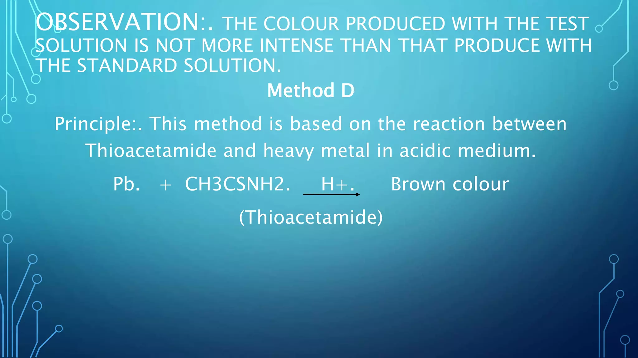 Limit test for heavy metals | PPTX