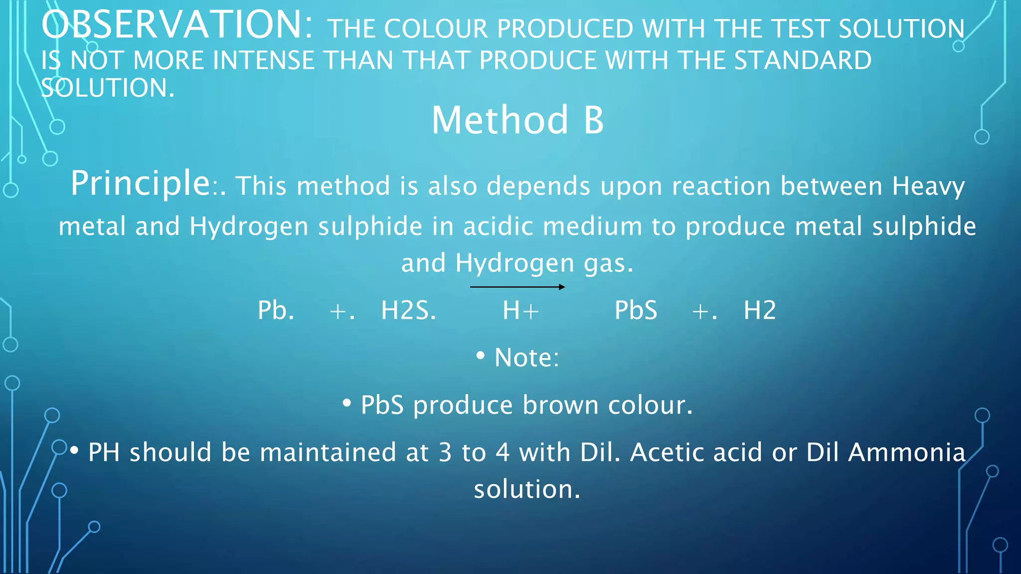 Limit test for heavy metals | PPTX