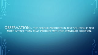 Limit test for heavy metals | PPTX
