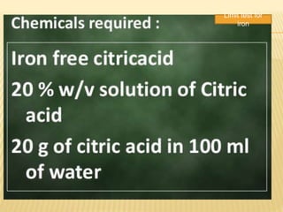 Limit test for iron | PPTX