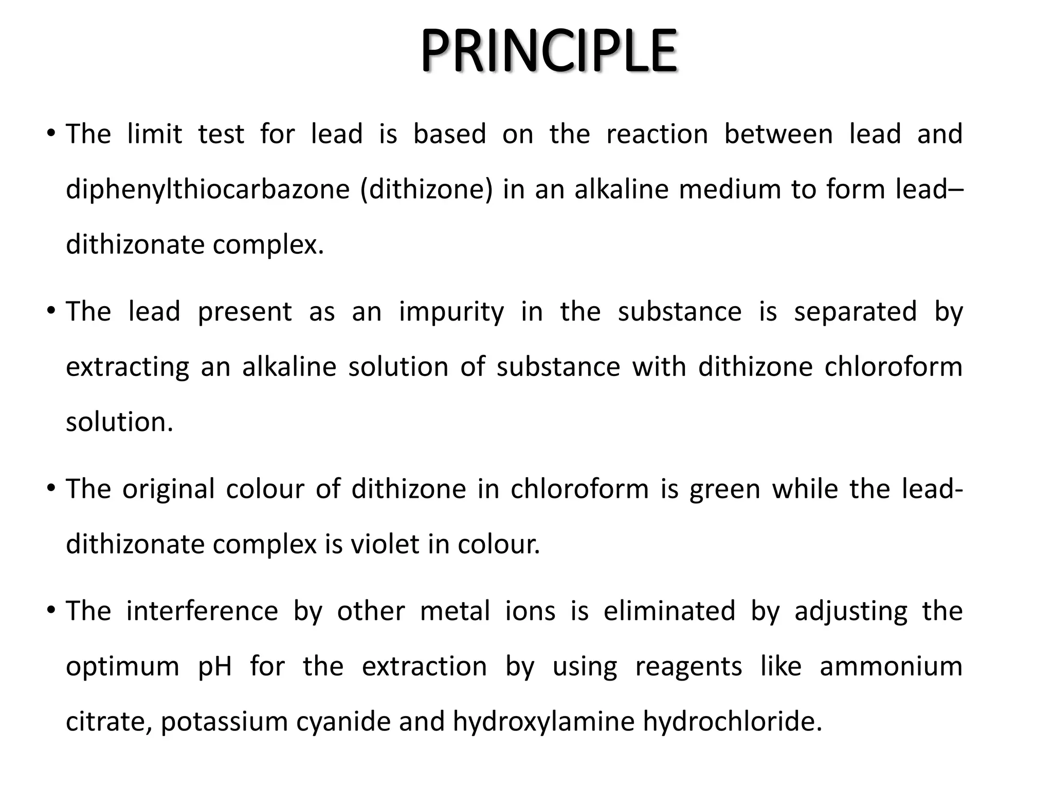 Limit test for lead | PPTX