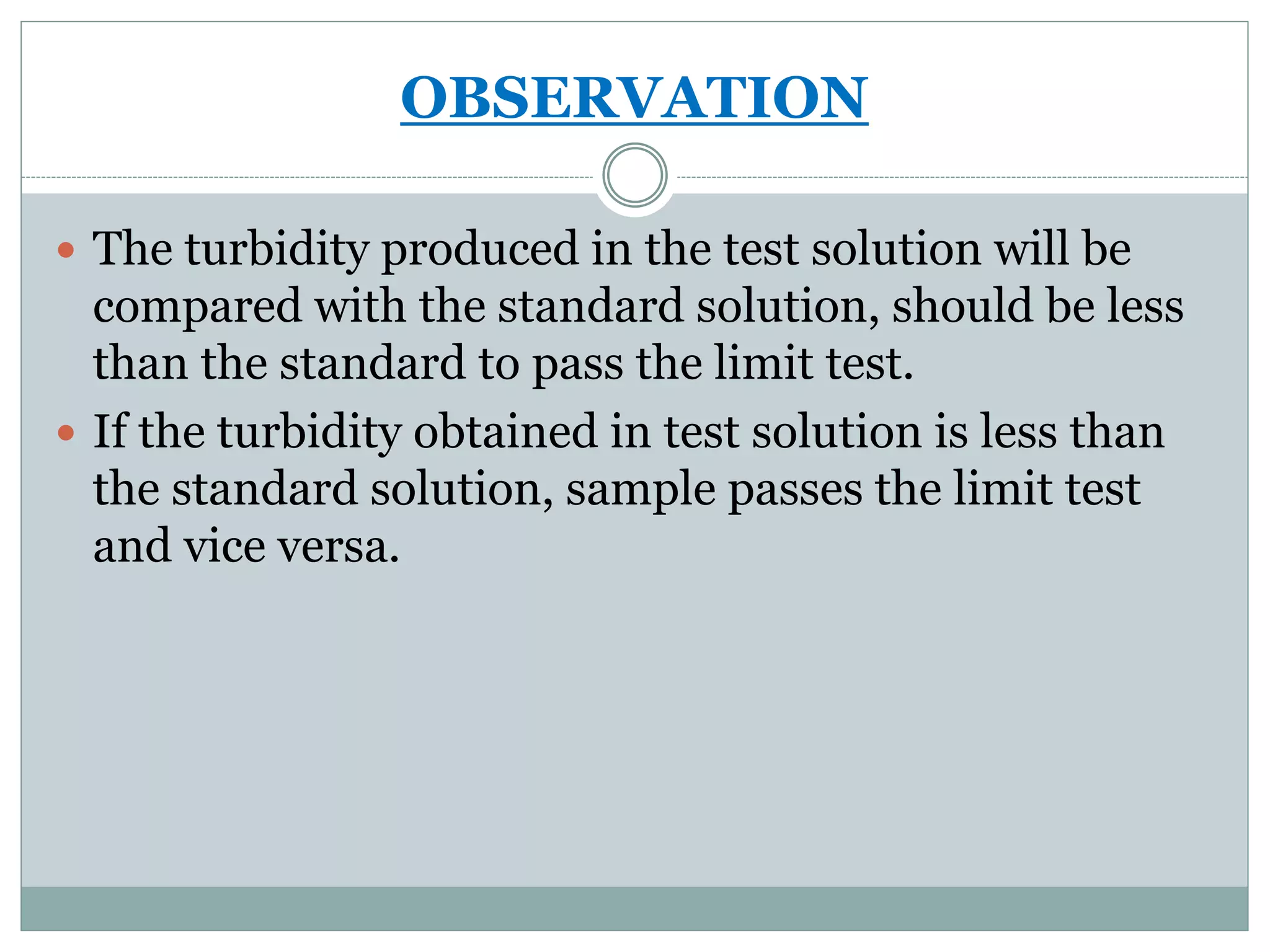 Limit test for sulphate | PPTX