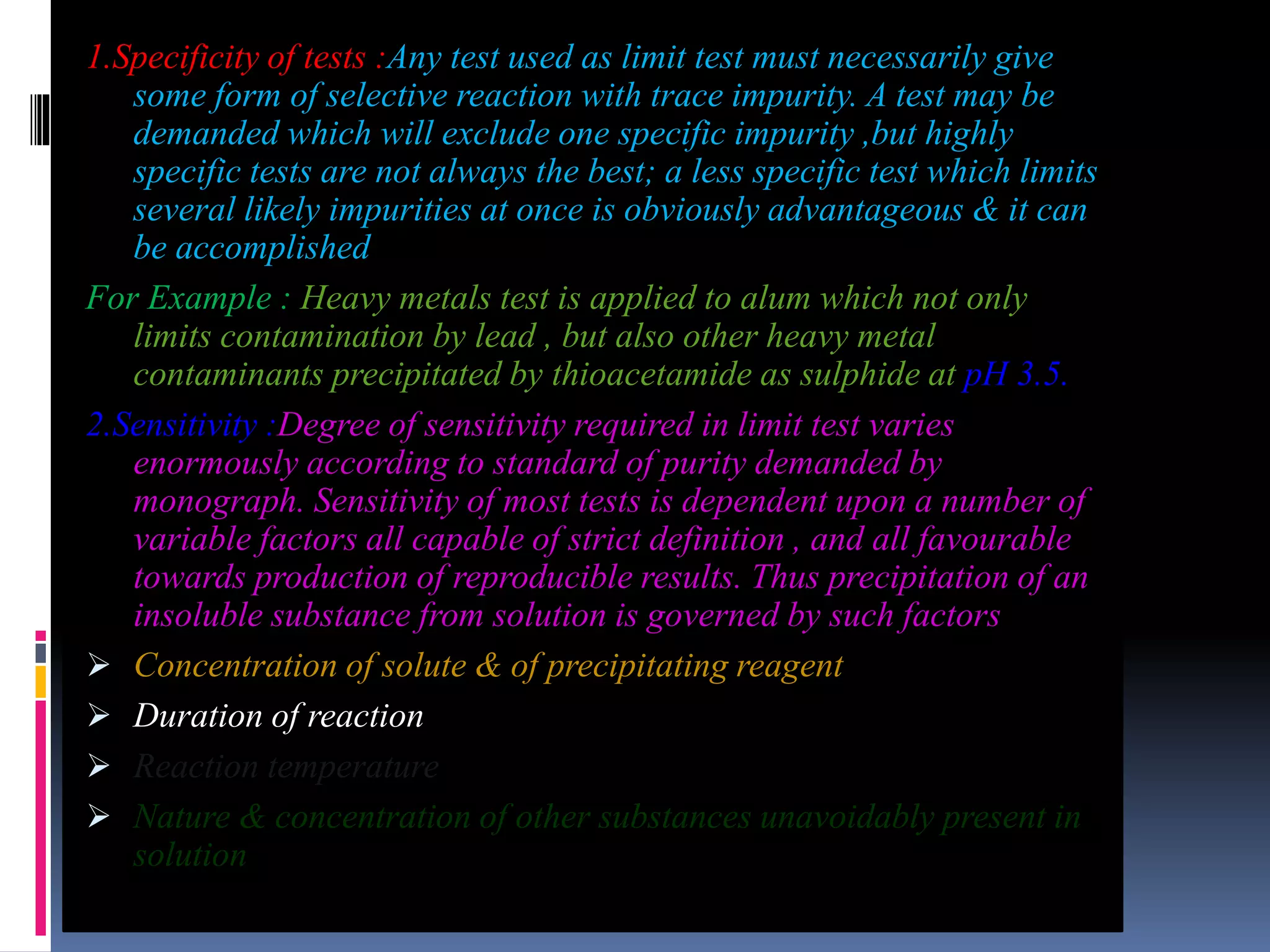 Limit test on sulphate | PPTX | Chemistry | Science