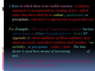 Limit test on sulphate | PPTX | Chemistry | Science