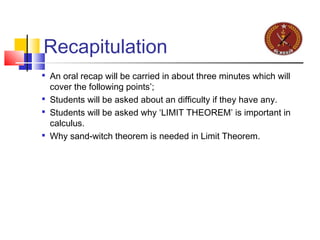 Limit theorem. | PPT