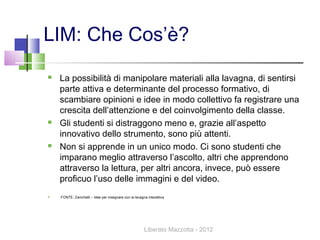 Lim – lavagna interattiva multimediale | PPT