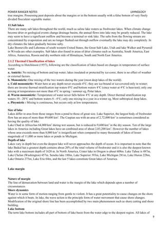 limnology-definitions, principles and uses | DOCX