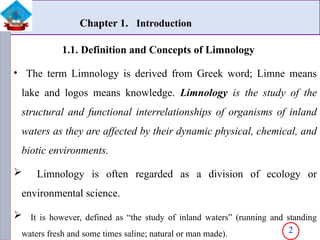 Limnology_chap_1_-_4[1].pptx, lecture notes | PPTX