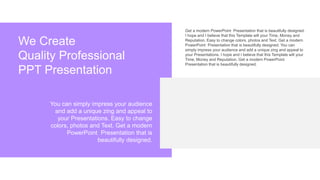 Limon Power Point Design Template for Professional design | PPTX