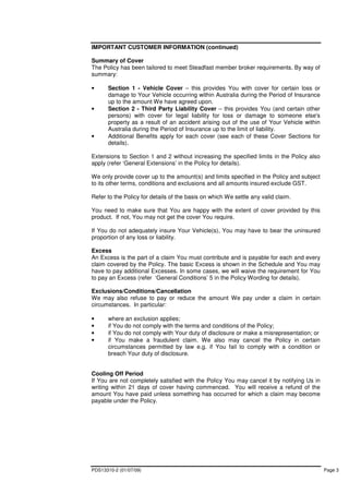 Limousine Insurance, PDS Policy Wording, Lumley | PDF