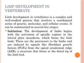 Limp development in vertebrate - Dr.M.Jothimuniyandi | PPTX ...