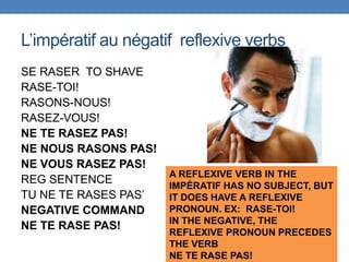 L’imperatif au negatif | PPTX