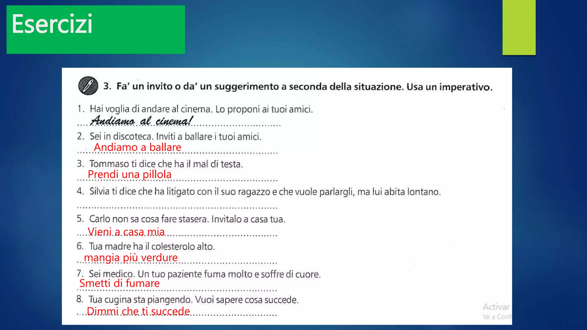 L’imperativo italiano | PPTX