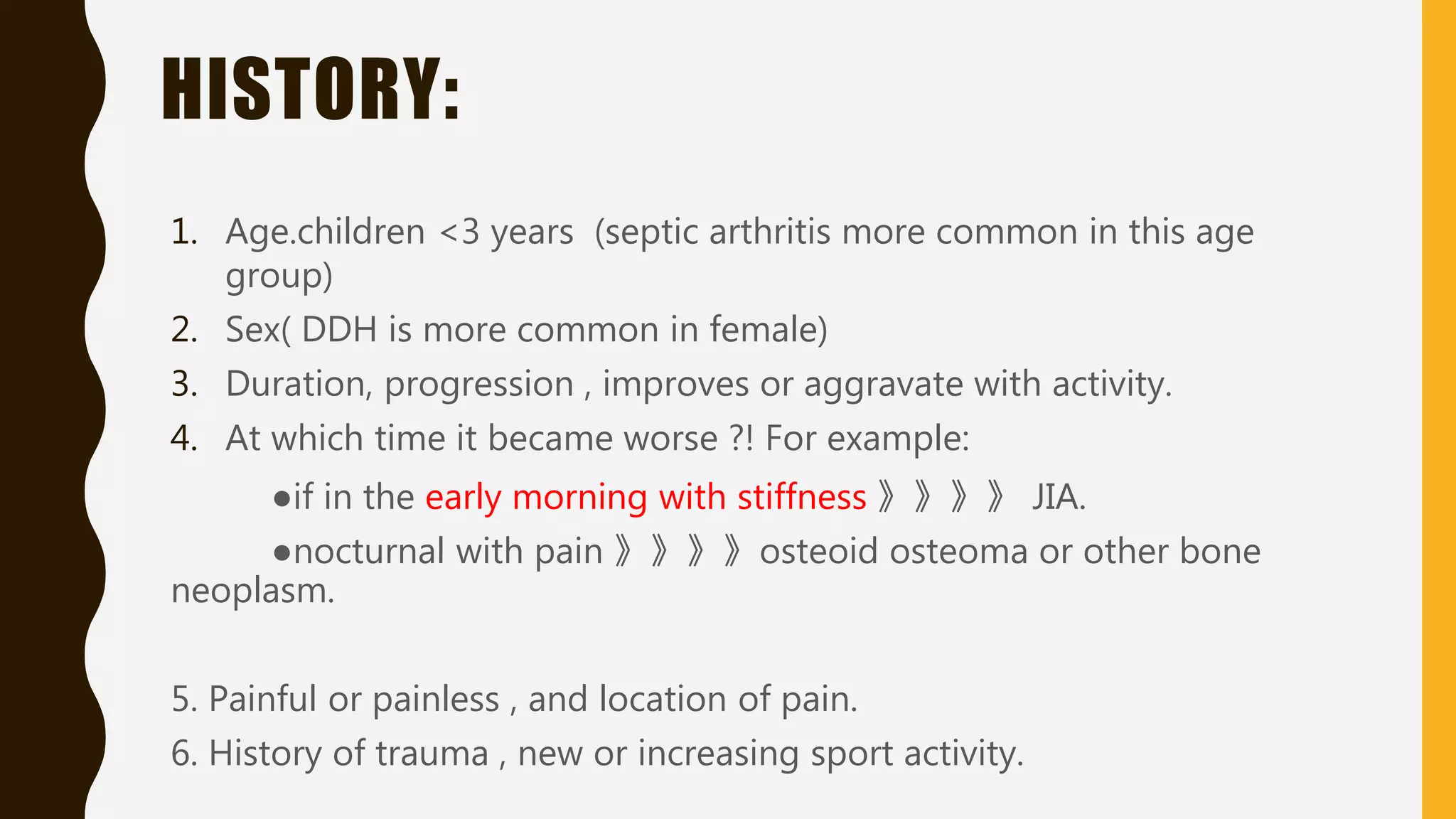 approach to Limping in pediatric | PPTX