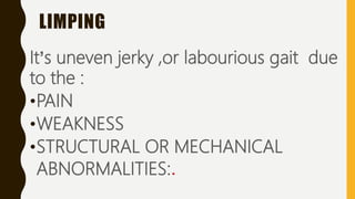 approach to Limping in pediatric | PPTX