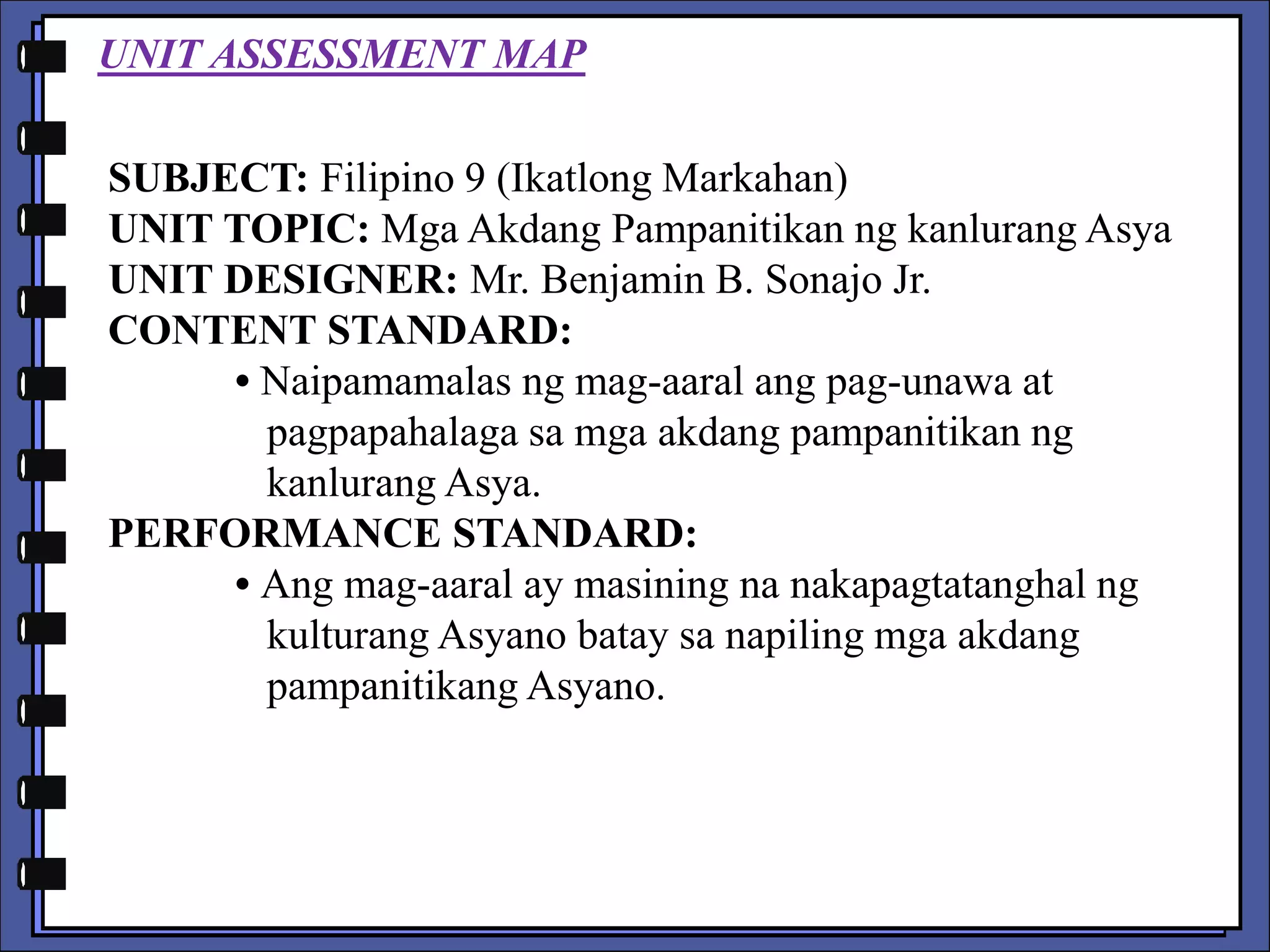GRASP PERFORMANCE ASSESSMENT | PPTX