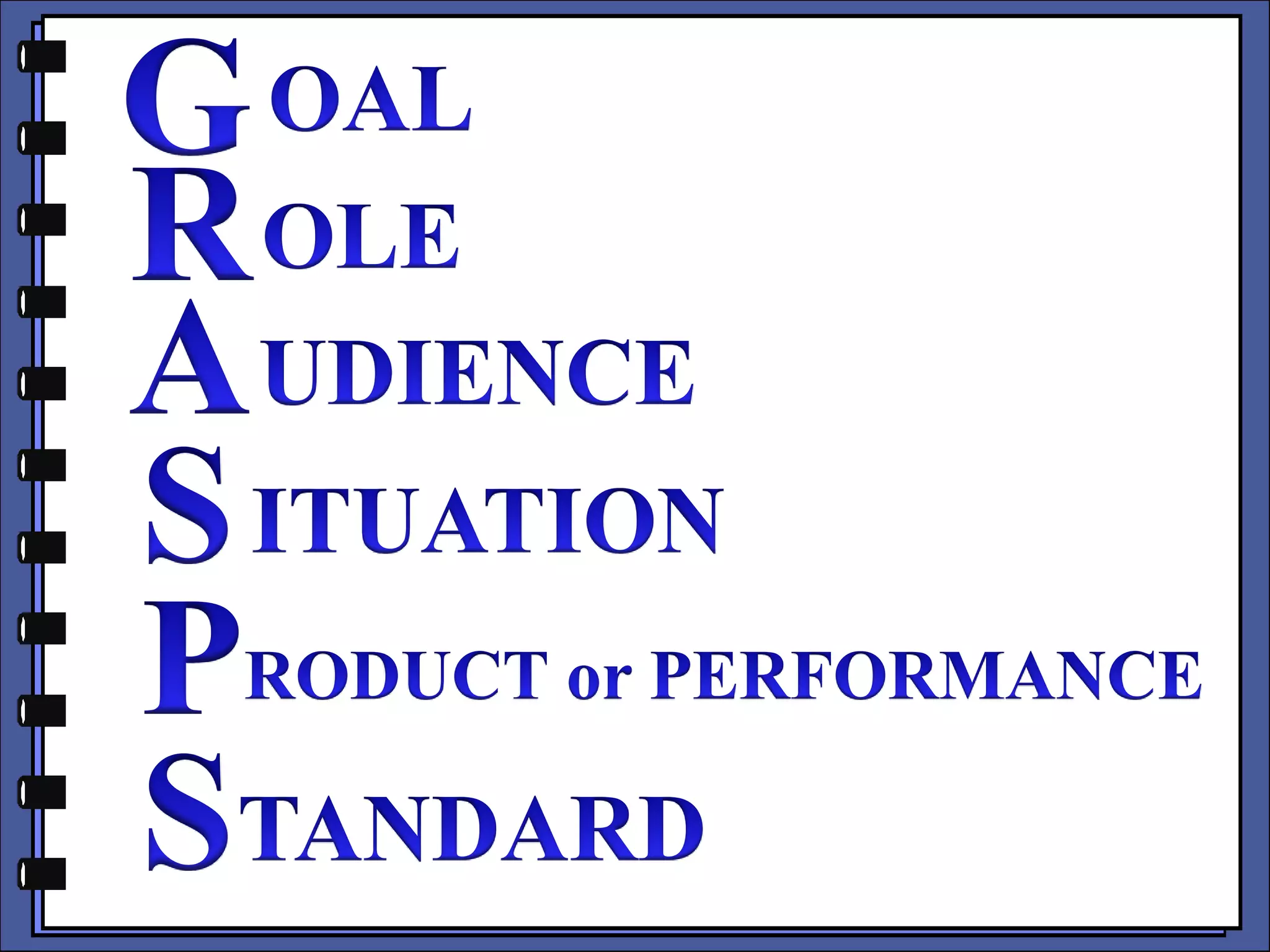GRASP PERFORMANCE ASSESSMENT | PPTX